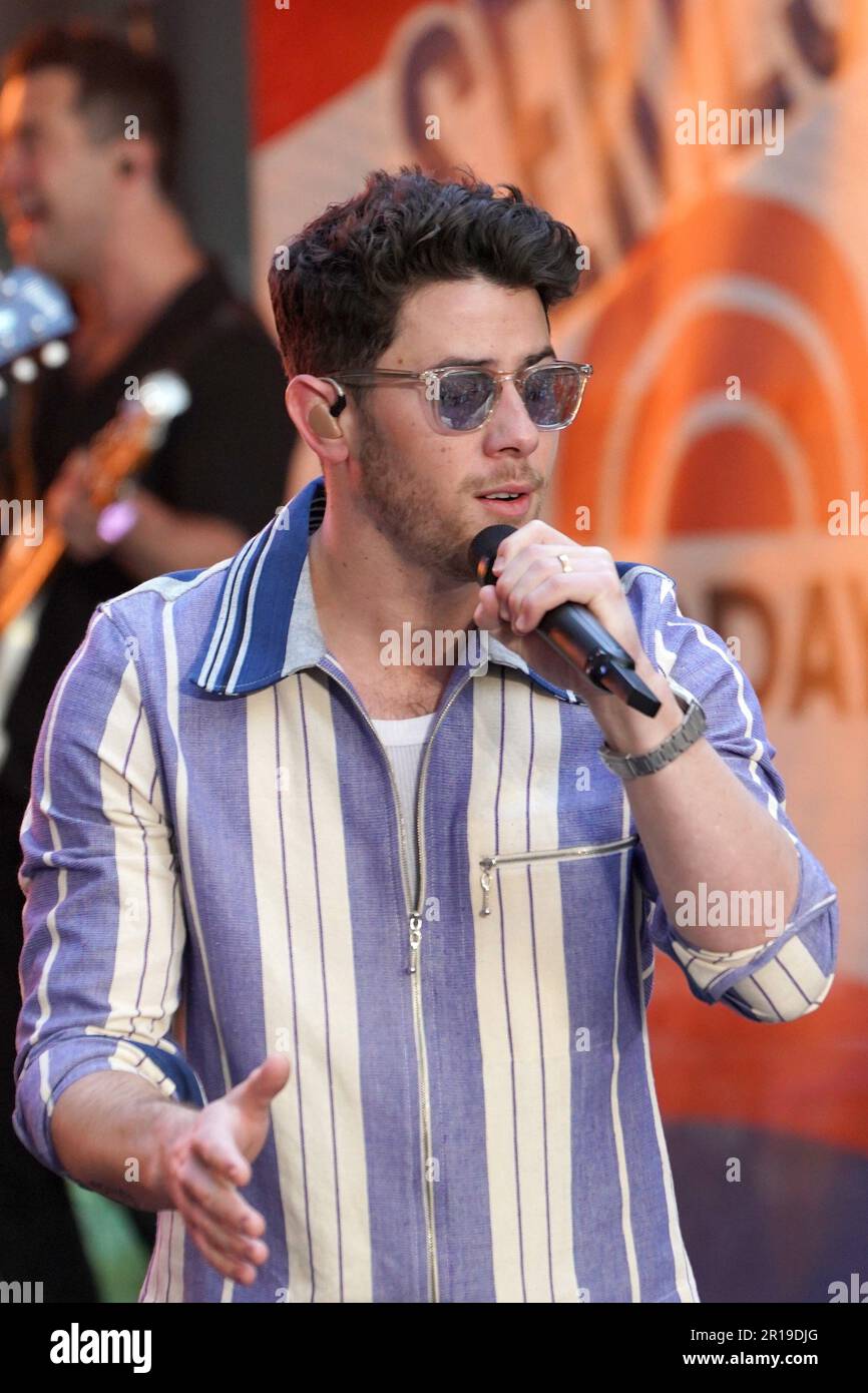 New York, NY, USA. 12th May, 2023. Nick Jonas, Jonas Brothers on stage ...