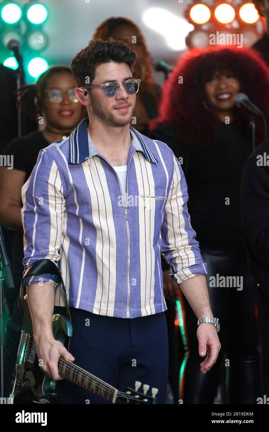 New York, NY, USA. 12th May, 2023. Nick Jonas, Jonas Brothers on stage ...