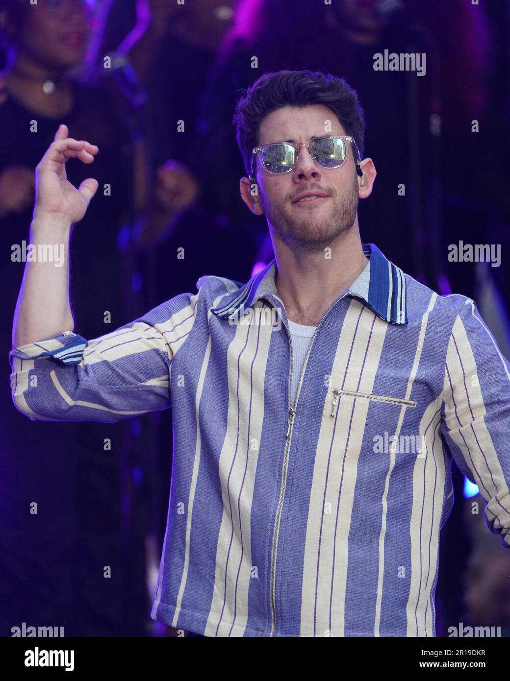 New York, NY, USA. 12th May, 2023. Nick Jonas, Jonas Brothers on stage ...