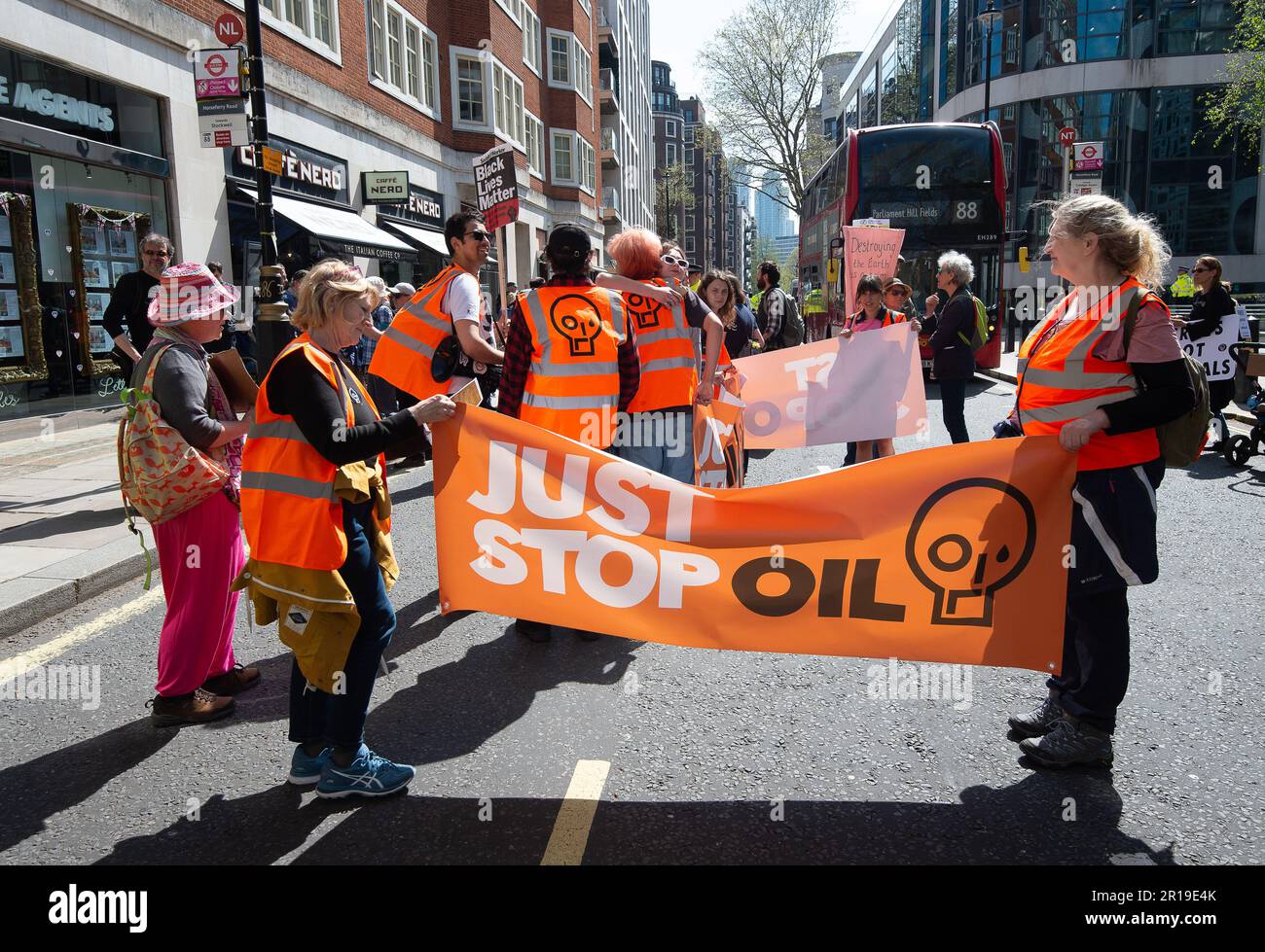 FILE PICS. 12th May 2023. London, UK. 13 Just Stop Oil activists were ...
