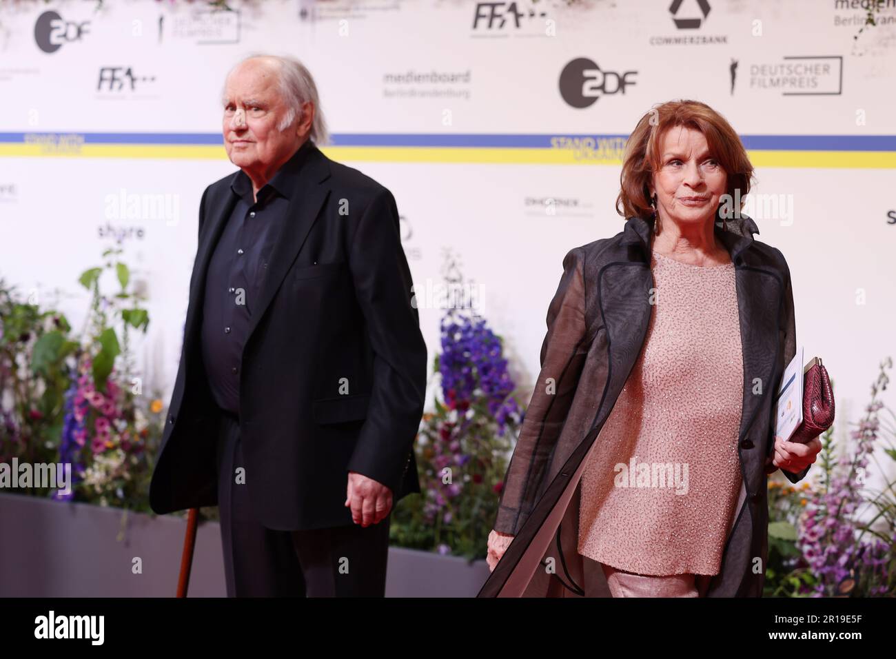 Berlin, Germany. 12th May, 2023. Actress Senta Berger and her husband ...