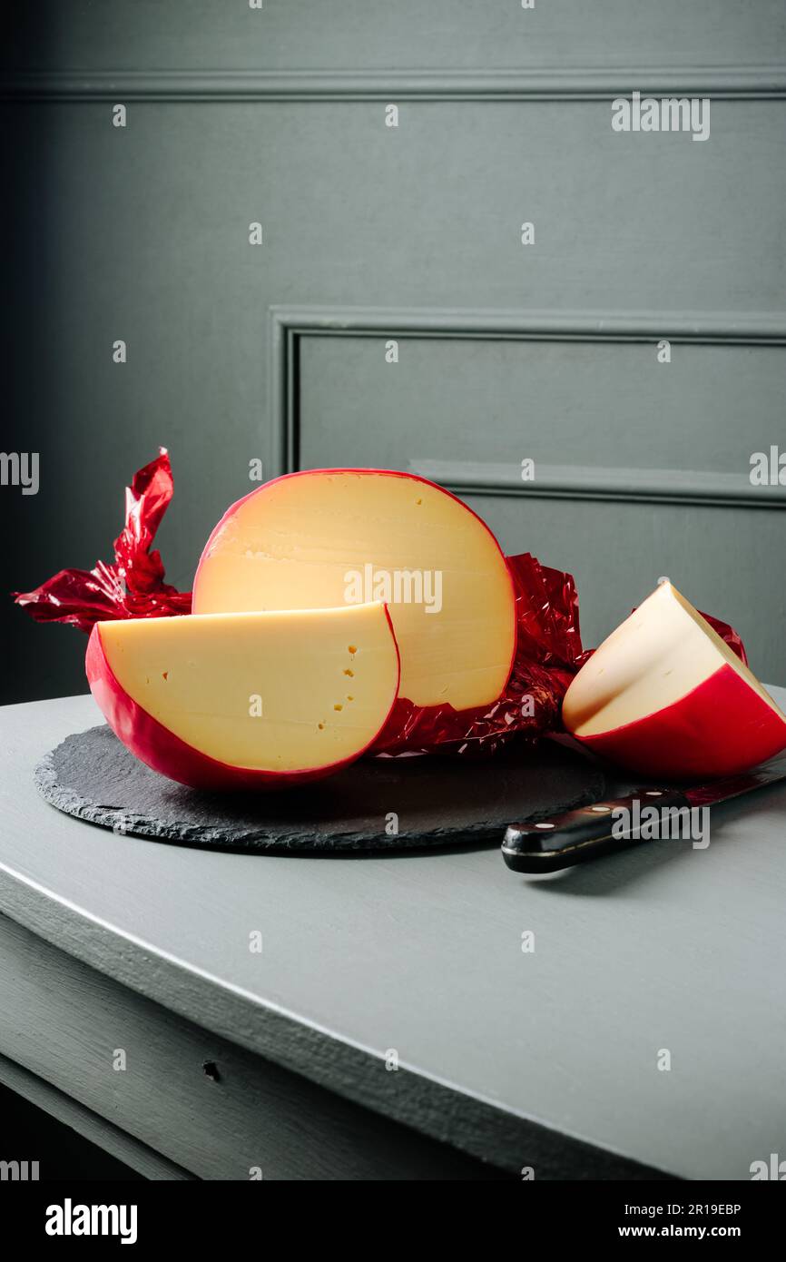 Red wax cheese hi-res stock photography and images - Alamy