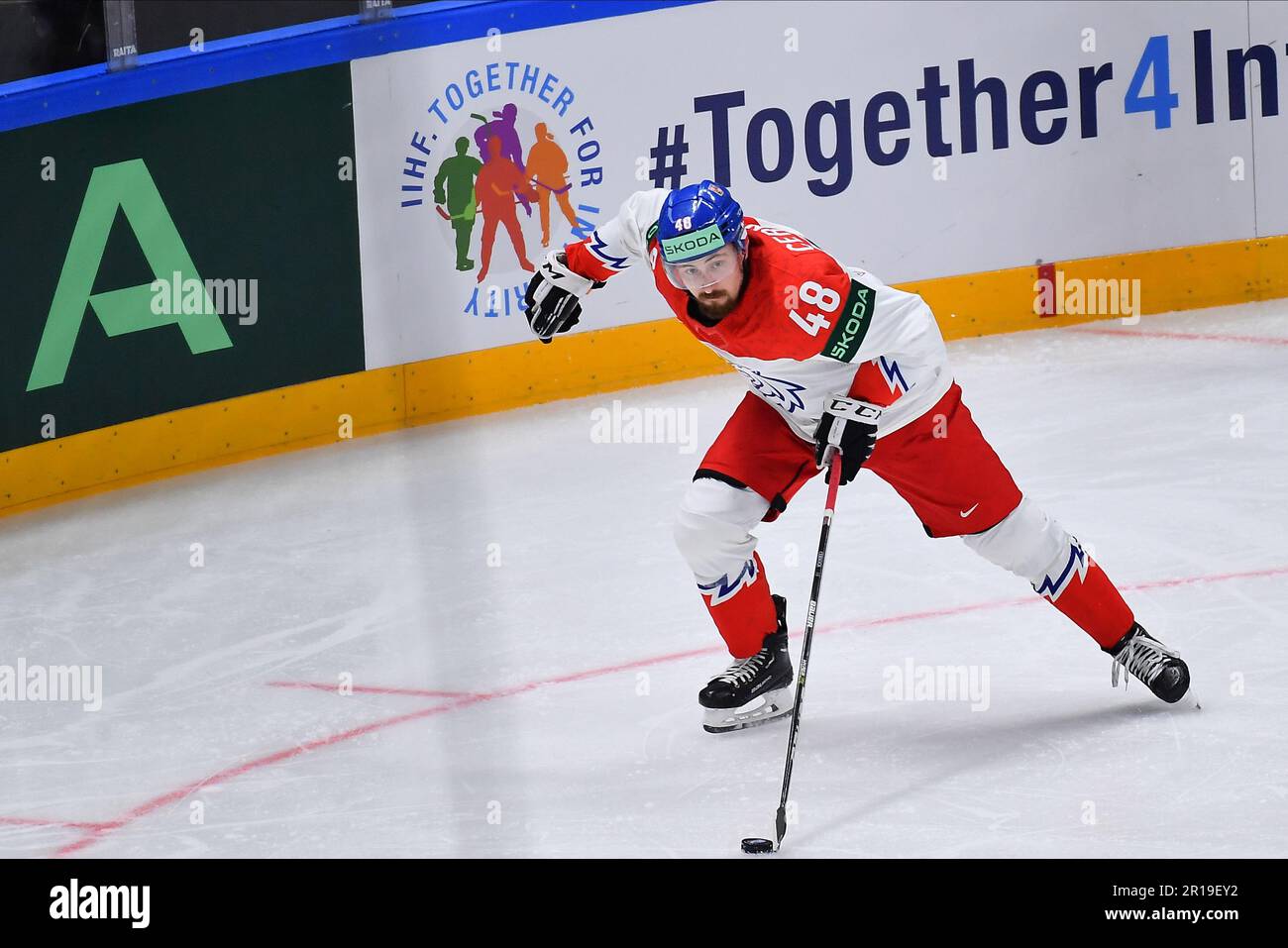 LATVIA, RIGA - 12.05.23: CERNOCH Jiri. IIHF 2023 Ice Hockey World ...