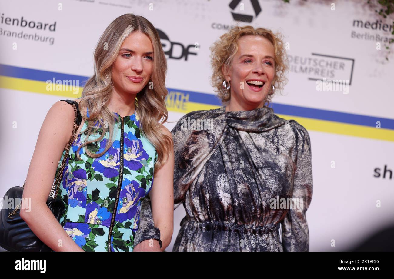 Berlin, Germany. 12th May, 2023. Actresses Katja Riemann (r) and her ...