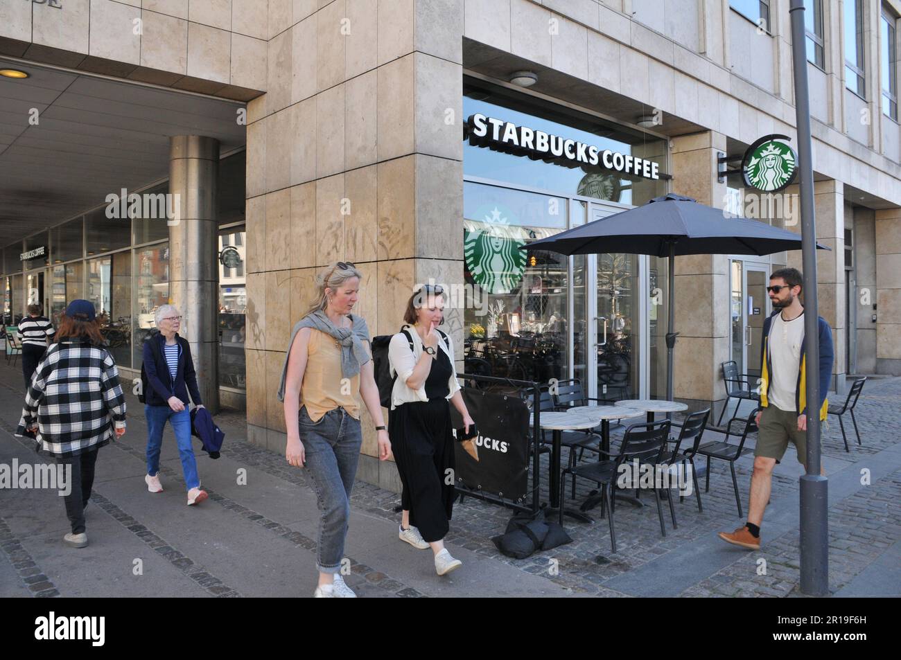 Copenhagen /Denmark/12 May 2023/ Seattle starbucks coffee cafe in ...