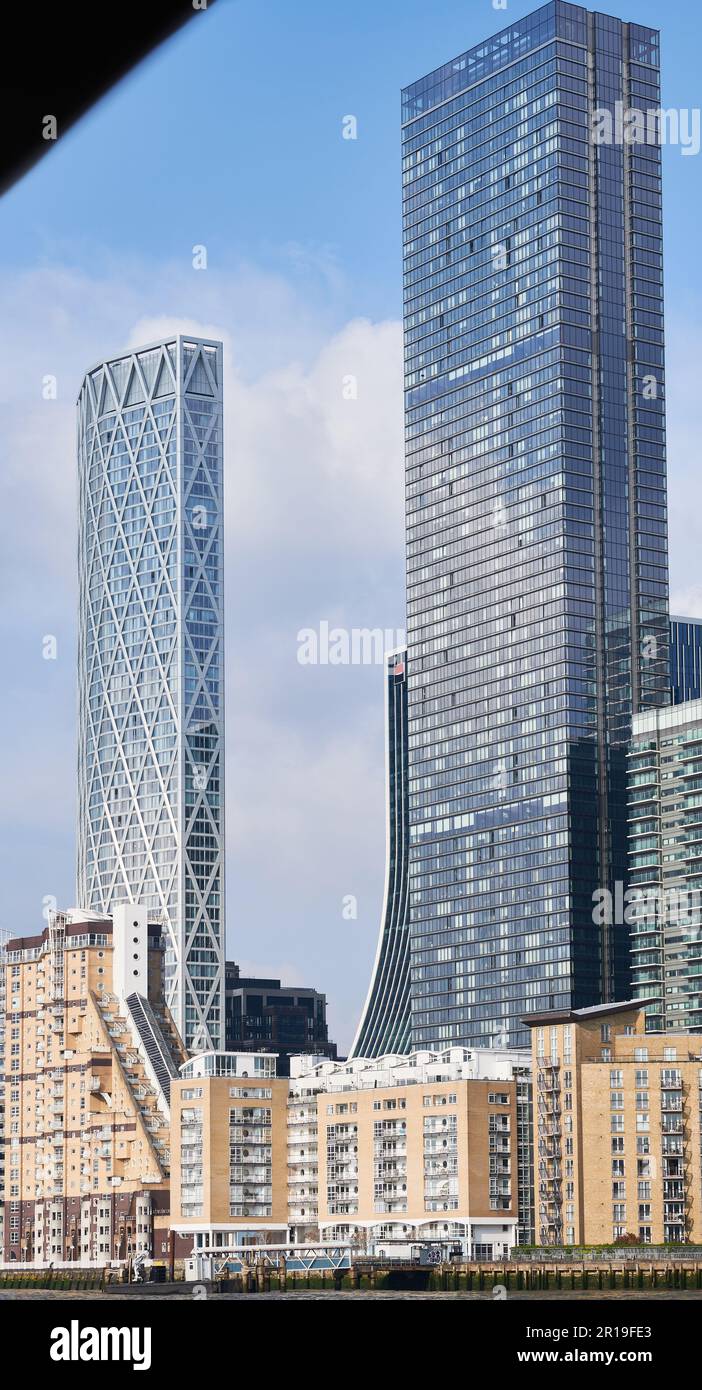 Newfoundland Quay and Landmark Pinnacle skyscraper buildings at the ...