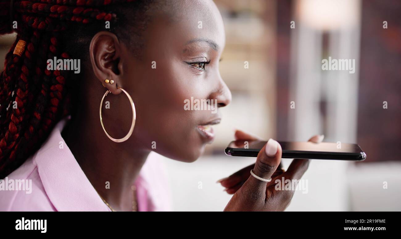 Mobile Phone With Voice Recognition Assisted Search Stock Photo - Alamy