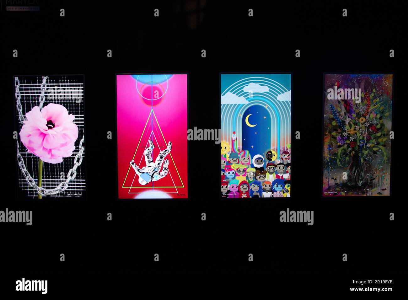 May 11, 2023, Westwood, California, USA: Mary Lai's illuminated ...