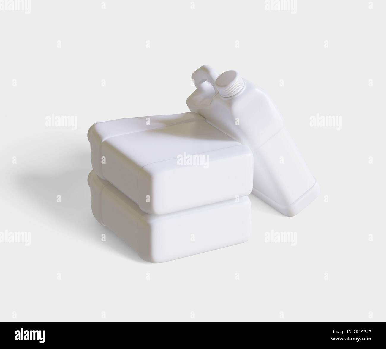 Container jerrycan plastic white color and realistic texture Stock ...