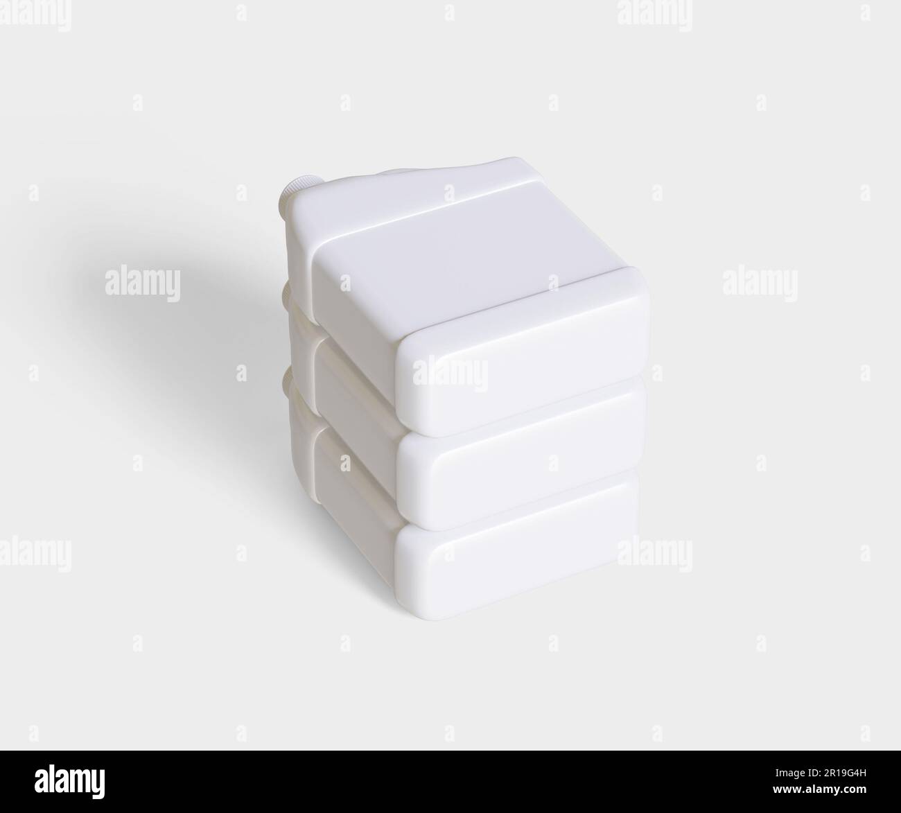 Container jerrycan plastic white color and realistic texture Stock ...