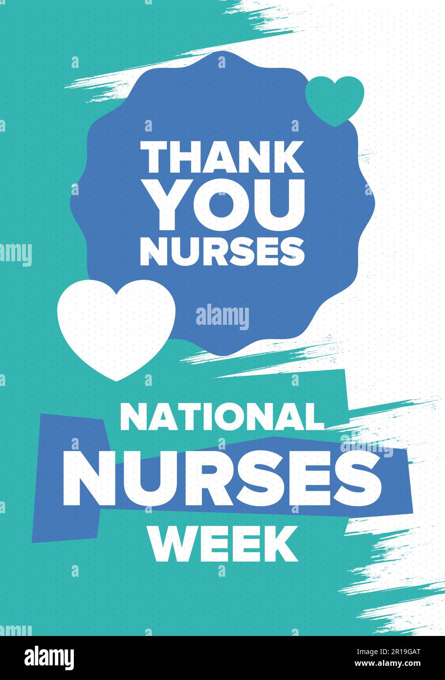 National Nurses Week. Thank you nurses. Medical and health care ...