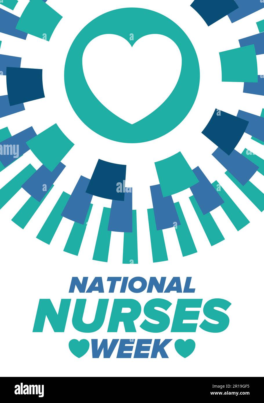 National Nurses Week. Thank you nurses. Medical and health care ...