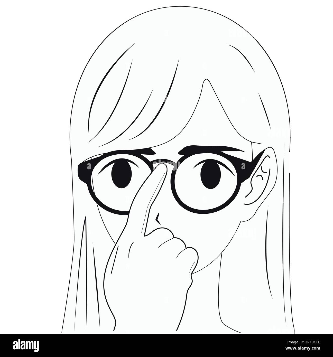 Poor family girl Stock Vector Images - Alamy