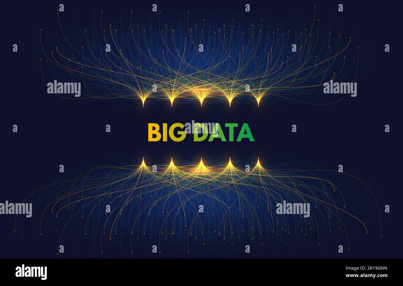 Big Data Streams Digital Technology Visualization Network Flow Order And Abstract Database