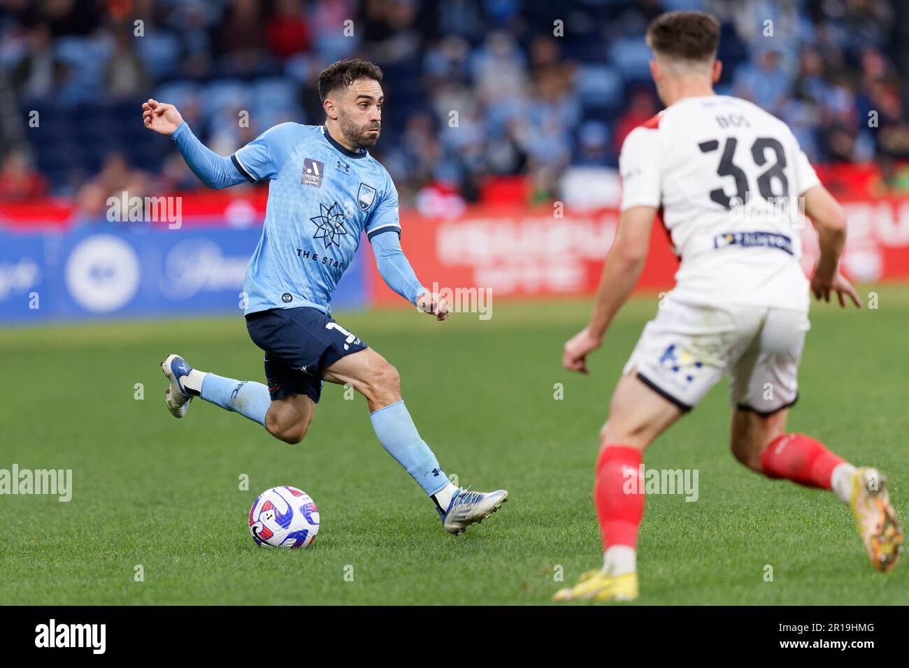 Sydney, Australia. 12th May, 2023. Anthony Caceres of Sydney FC runs ...