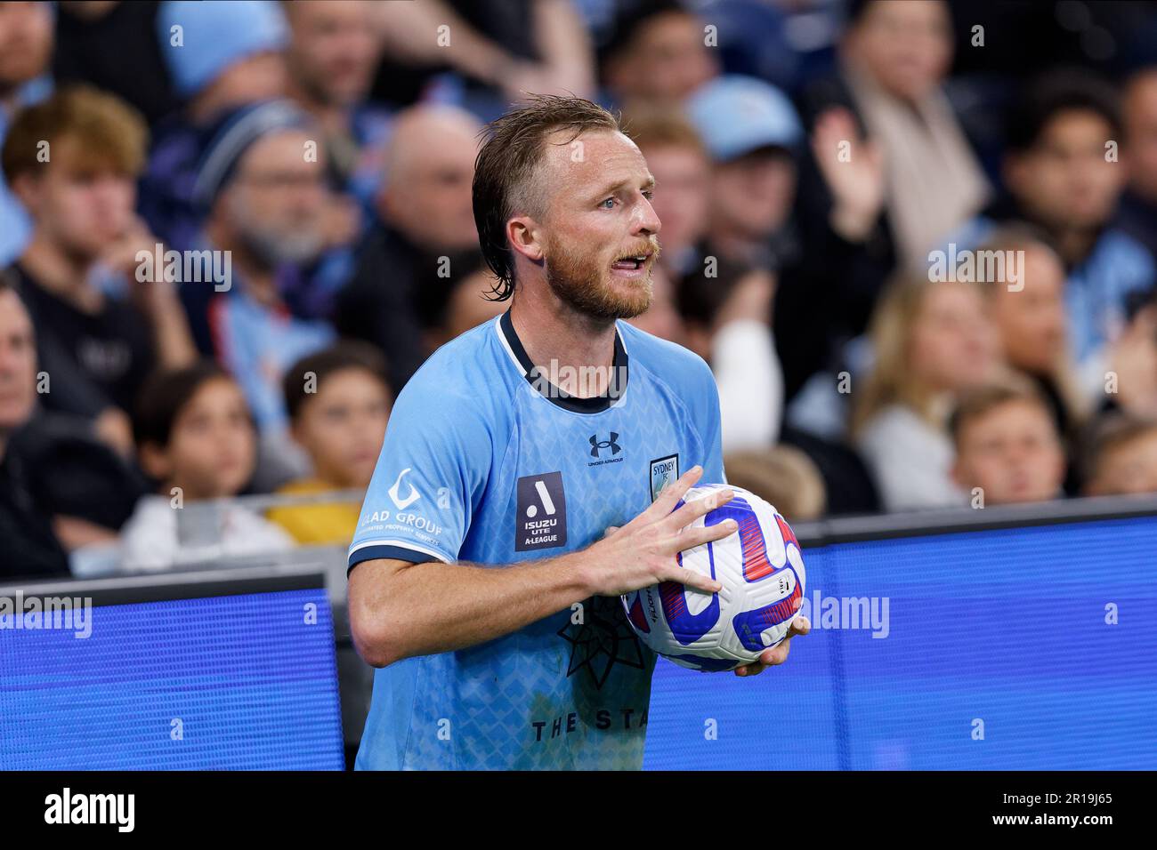 Sydney, Australia. 12th May, 2023. Rhyan Grant of Sydney FC prepares to ...