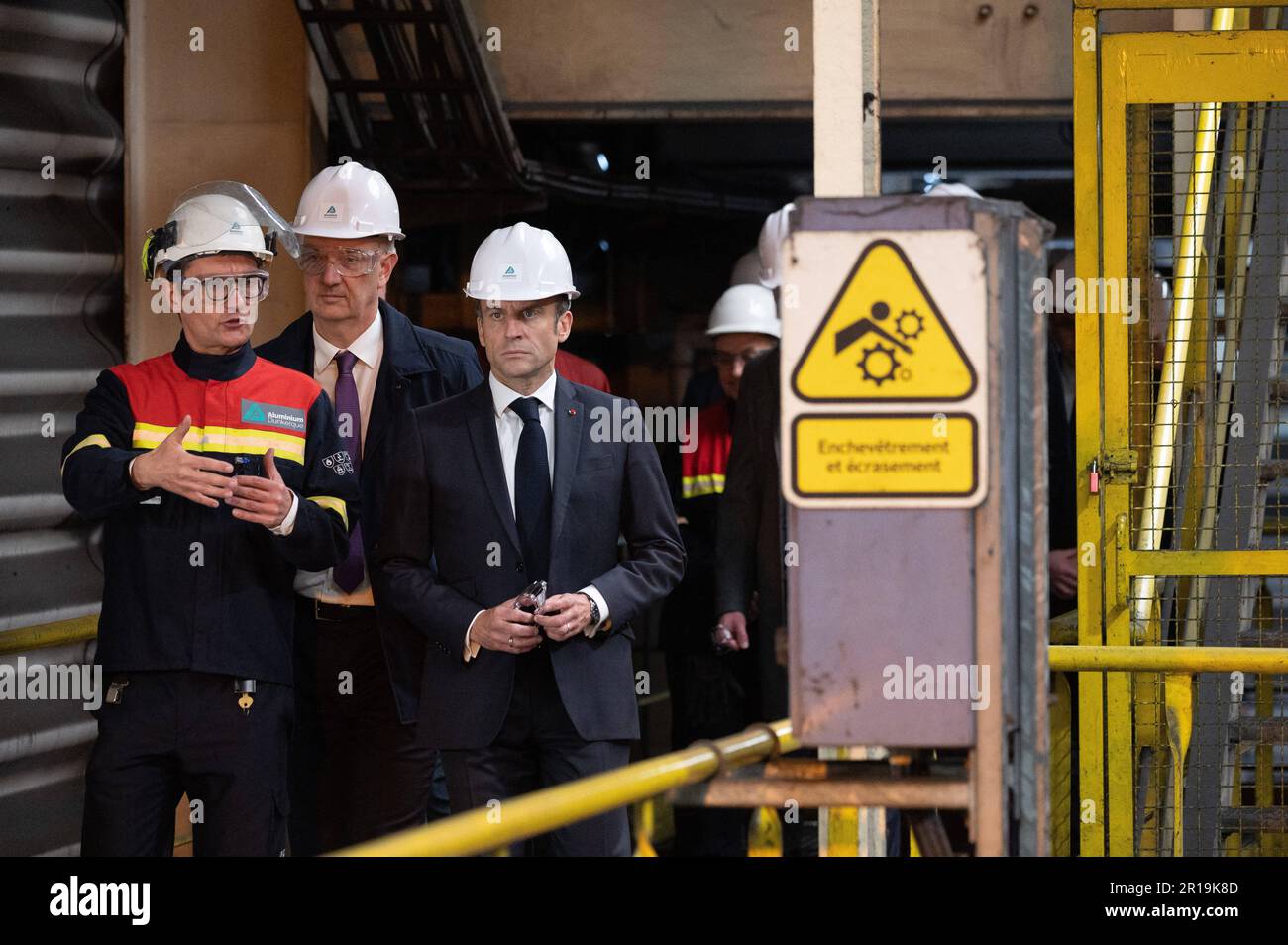 Dunkirk, France. 12th May, 2023. French President Emmanuel Macron ...