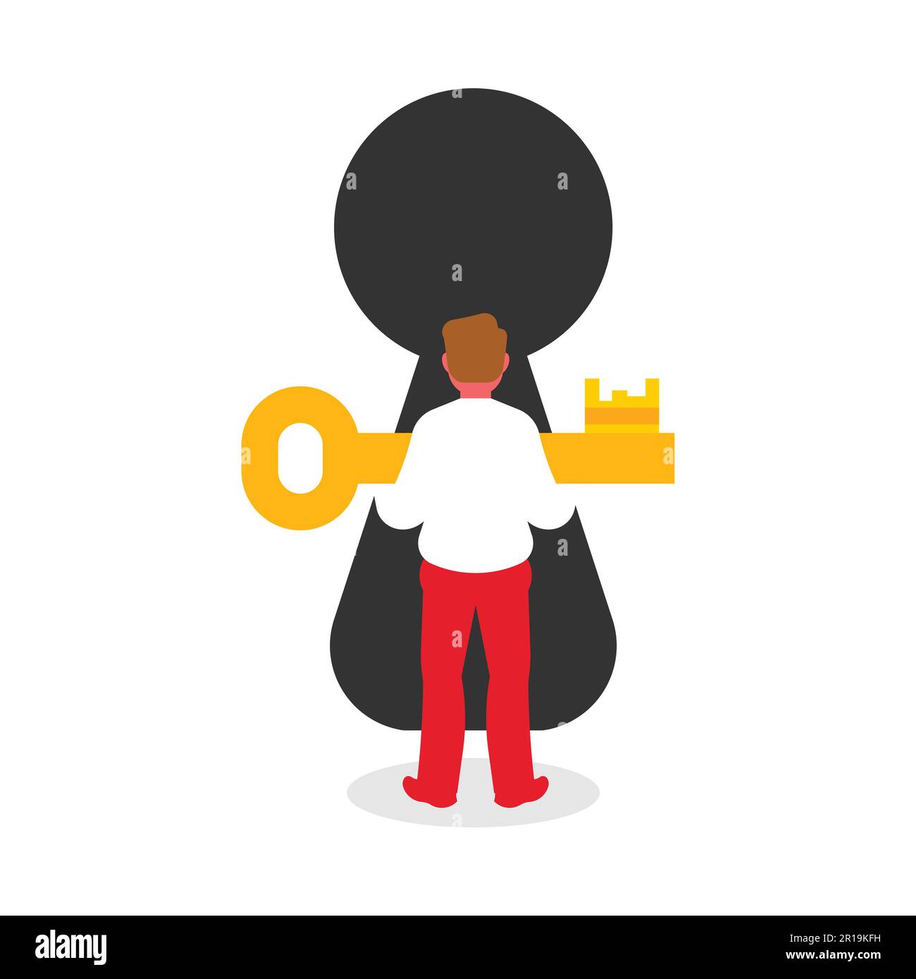 Keyhole with keyhole icon. Keyhole with keyhole vector illustration ...