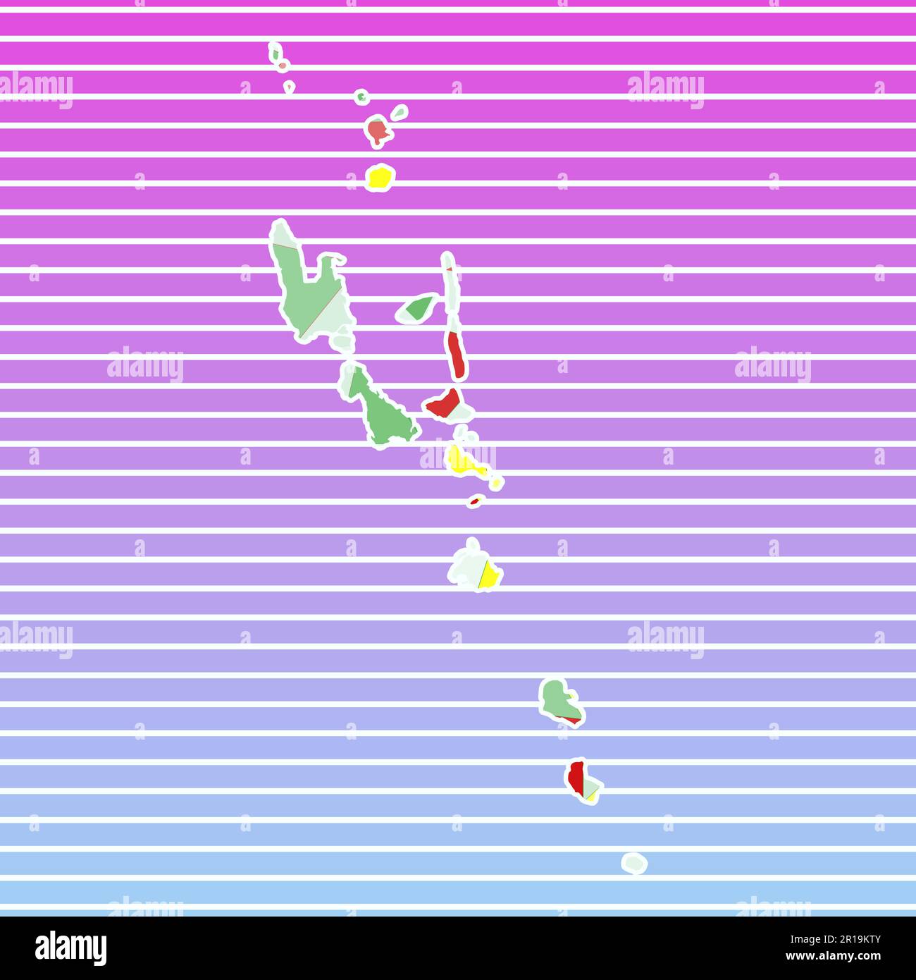 Vanuatu vector illustration. Vanuatu design on gradient stripes ...
