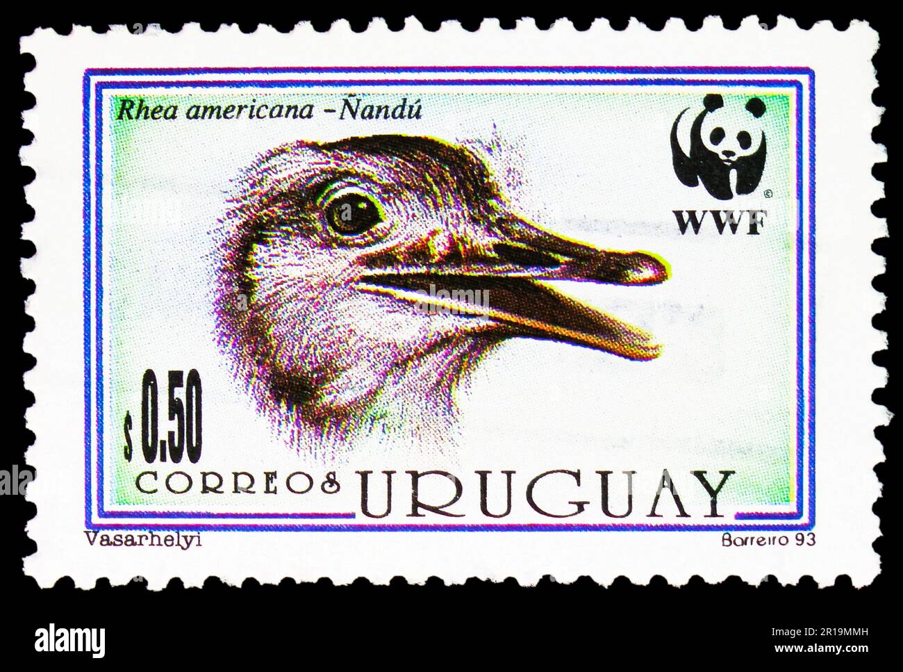 MOSCOW, RUSSIA - APRIL 08, 2023: Postage stamp printed in Uruguay shows ...