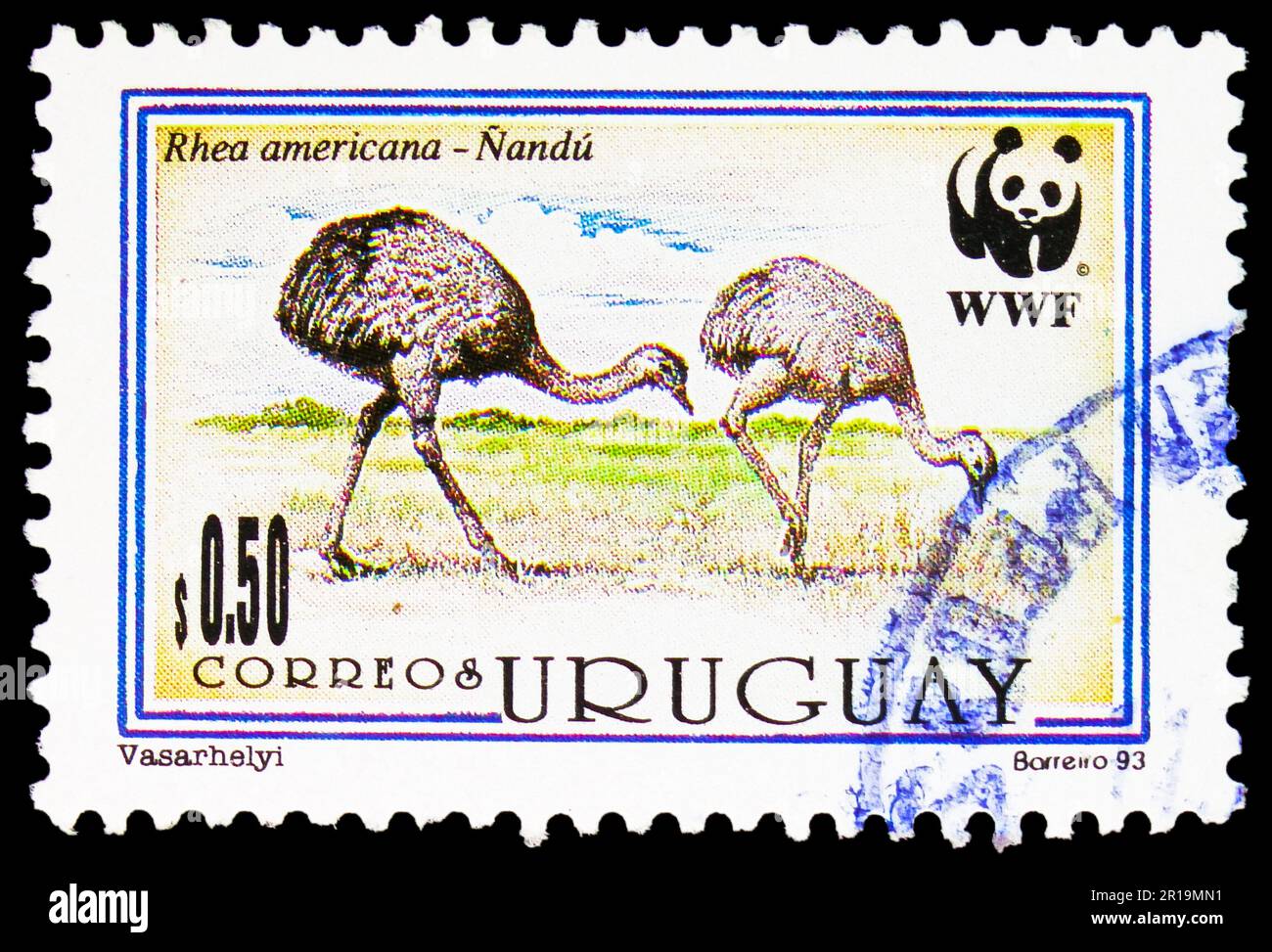 MOSCOW, RUSSIA - APRIL 08, 2023: Postage stamp printed in Uruguay shows ...