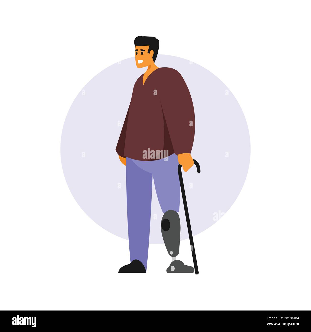 Injured foot crutches bandage Stock Vector Images - Alamy