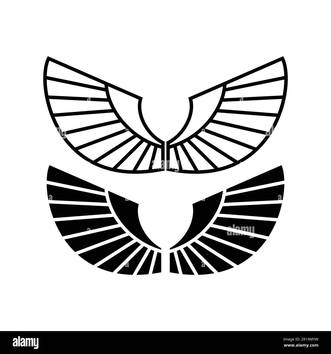 Ornate wing design hi-res stock photography and images - Alamy