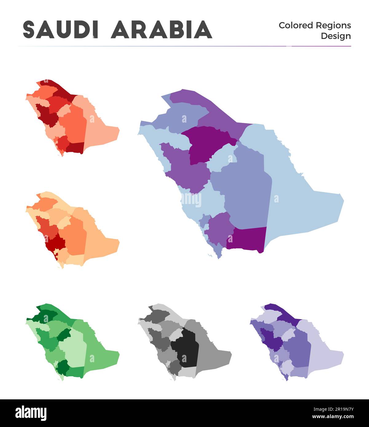 Saudi Arabia map collection. Borders of Saudi Arabia for your ...