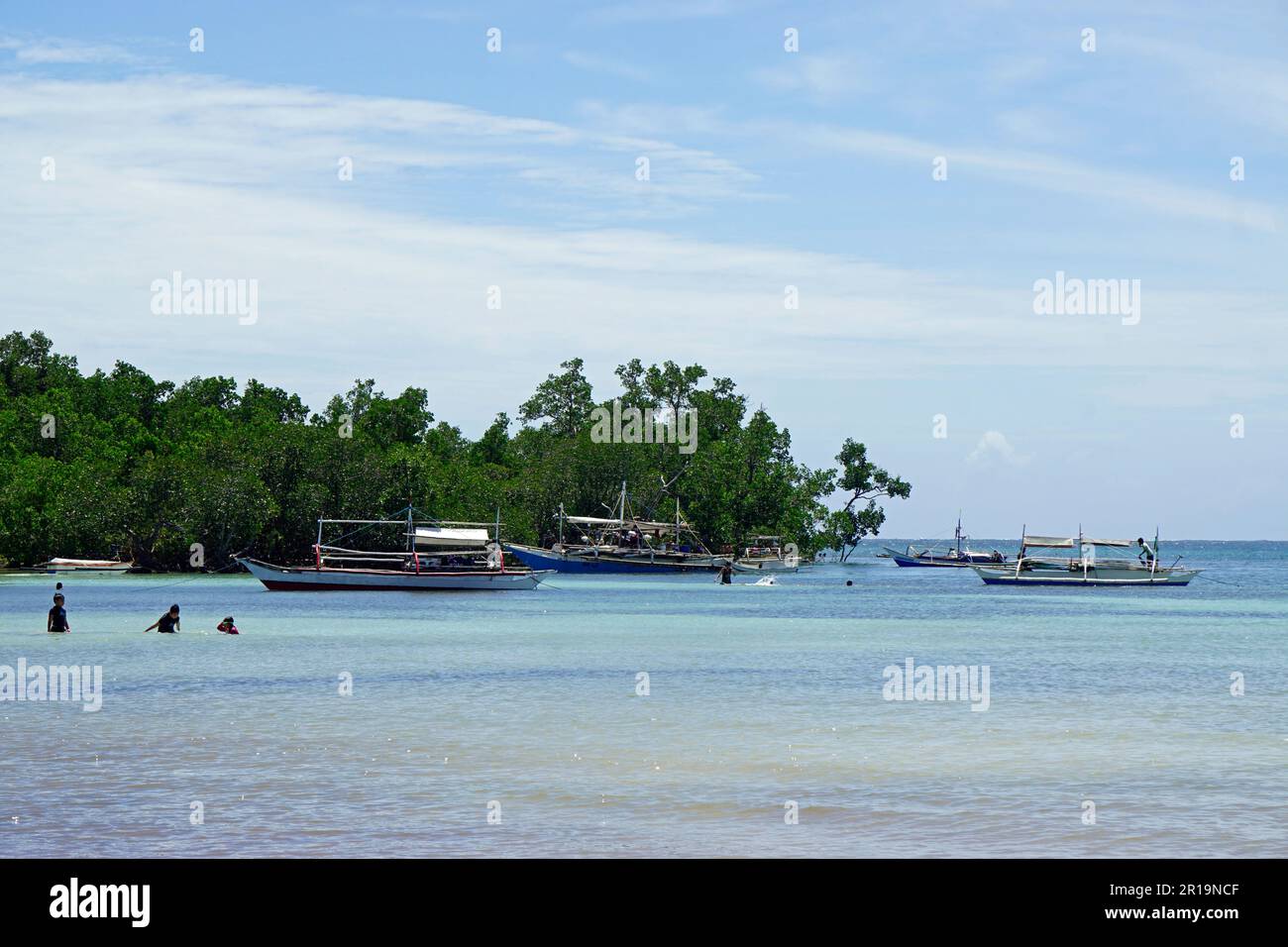 pristine beach in puerto princesa on palawan at the philippines Stock ...