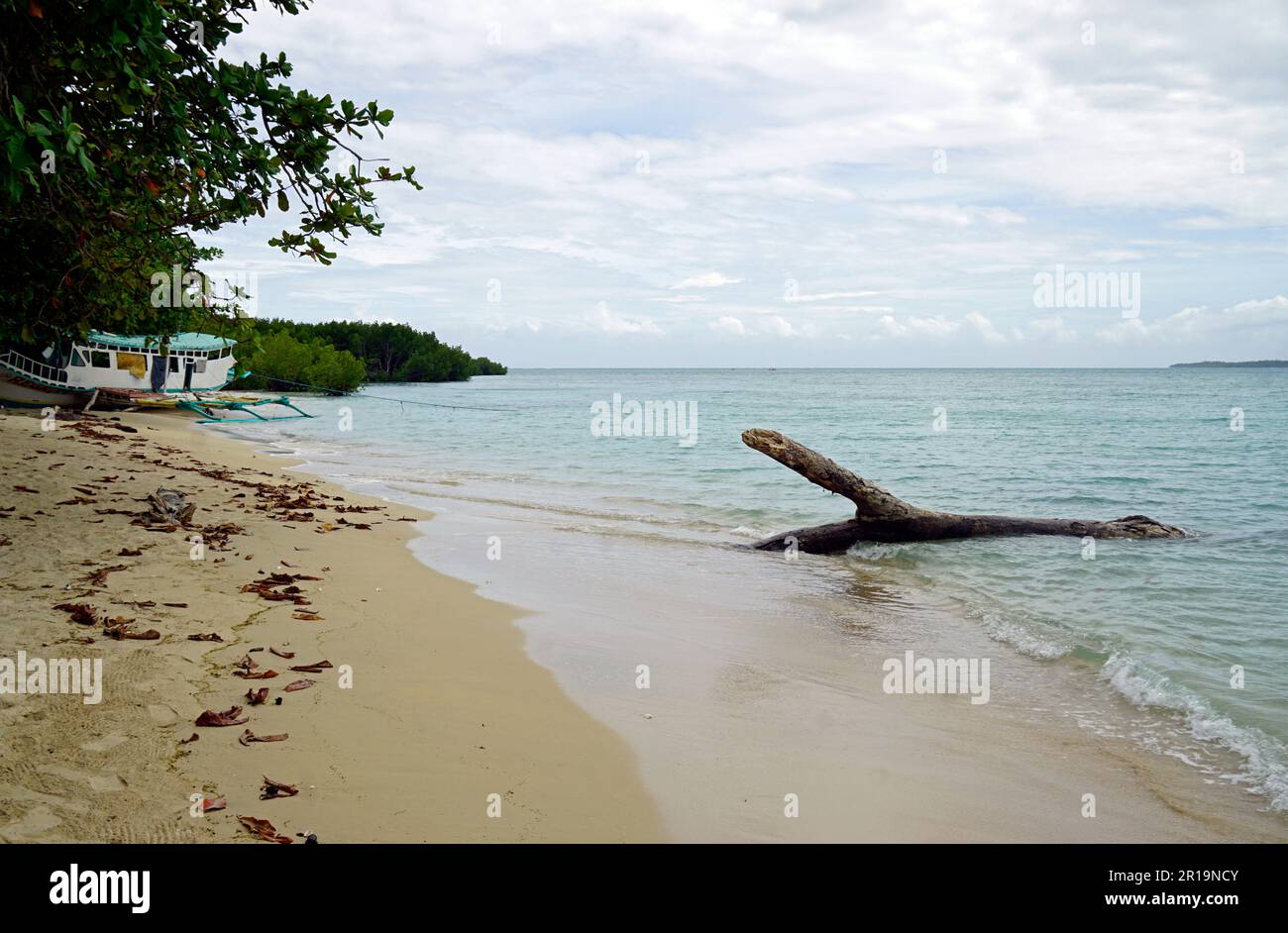 pristine beach in puerto princesa on palawan at the philippines Stock ...