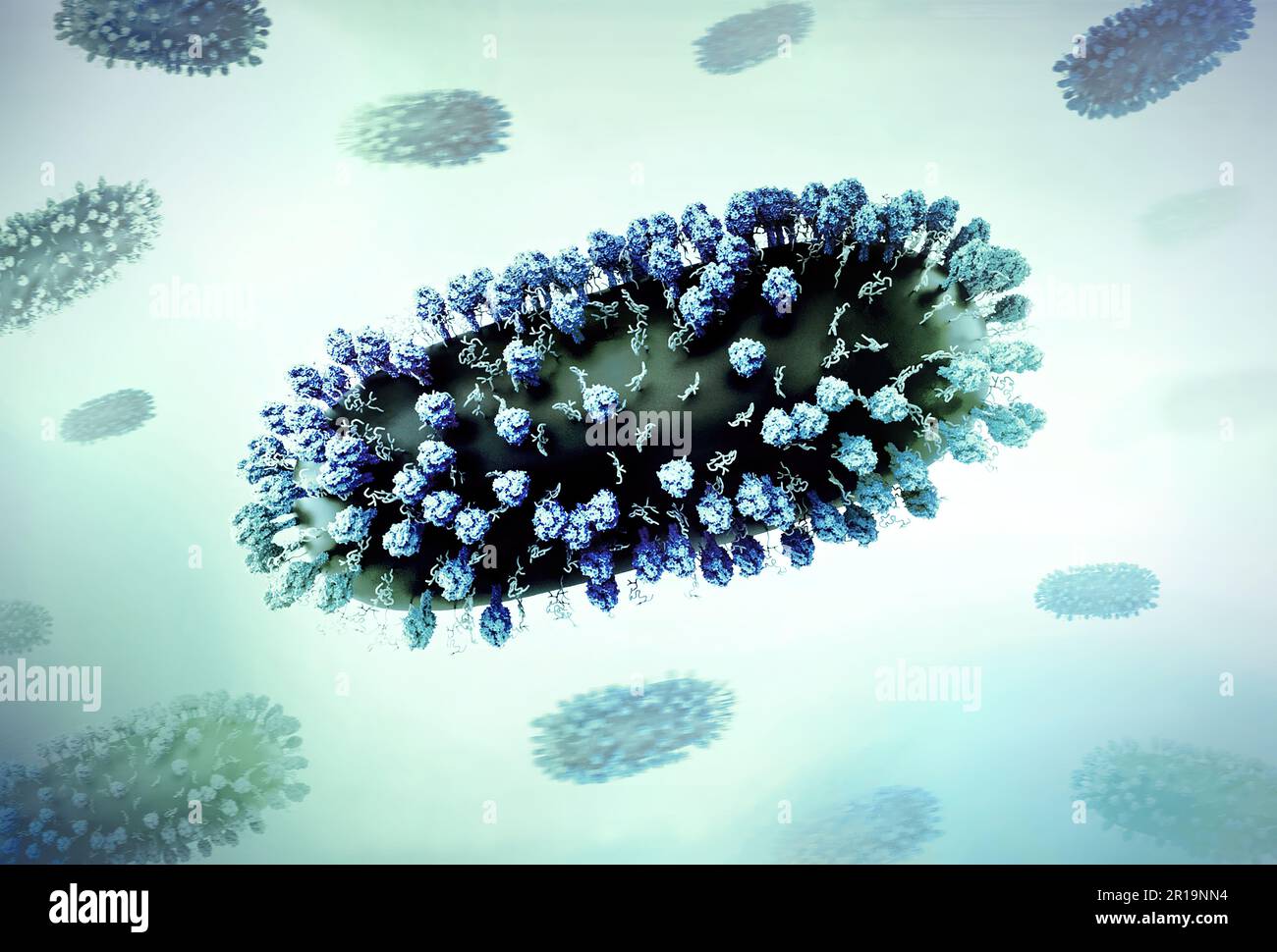 Human Respiratory Syncytial Virus (RSV) Creative layout featuring 3D ...