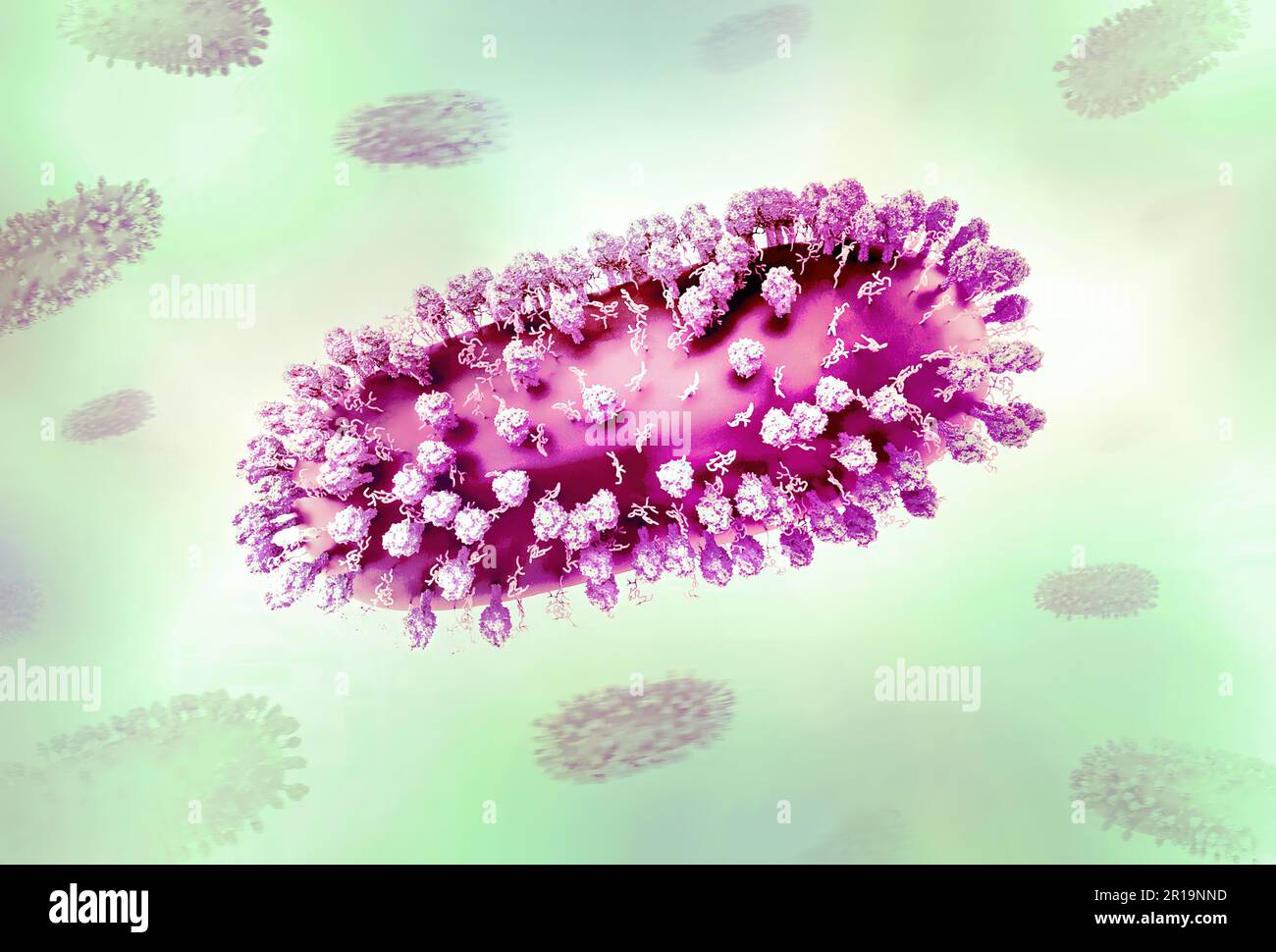 Human Respiratory Syncytial Virus (RSV) Creative layout featuring 3D ...