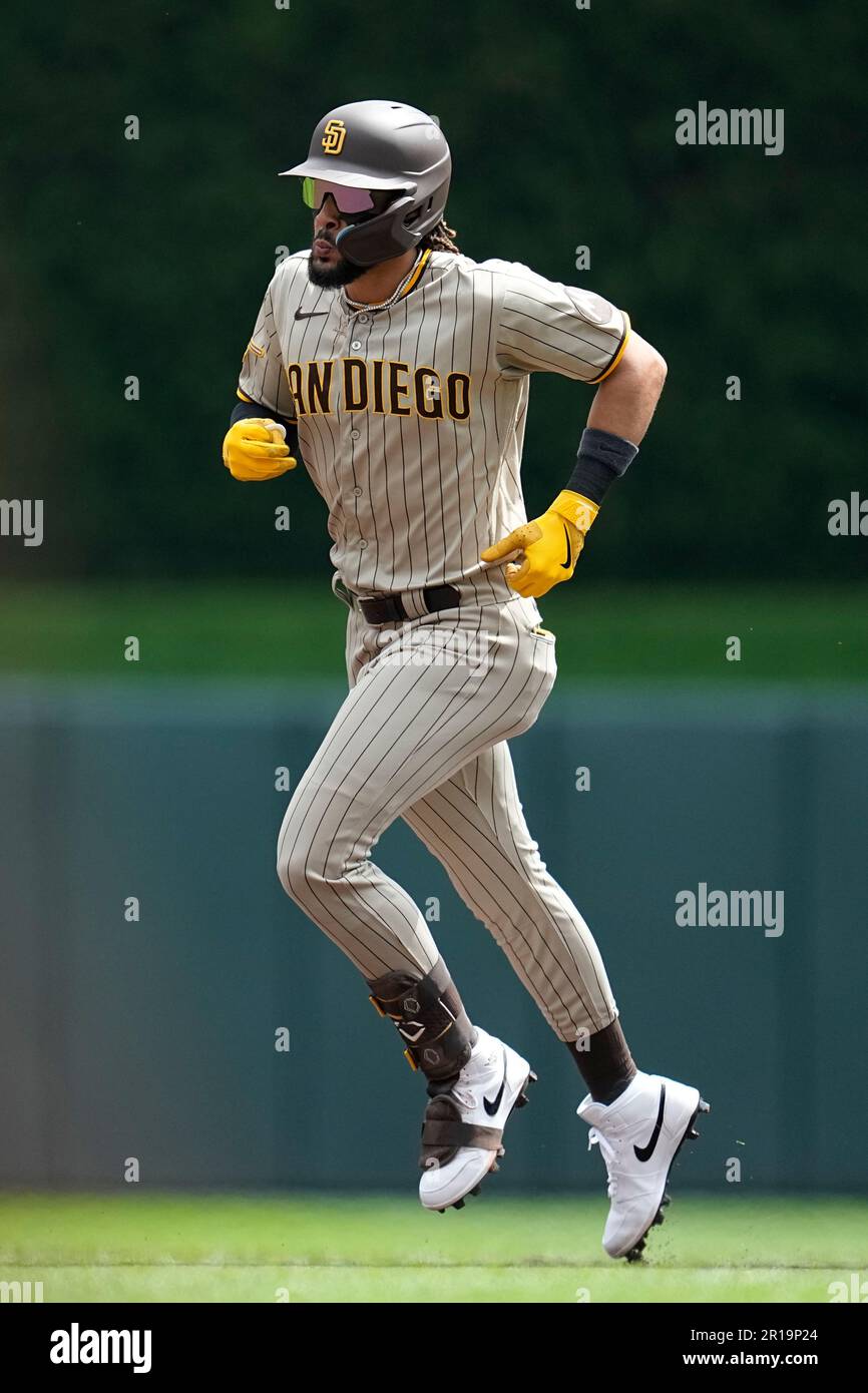San Diego Padres' Fernando Tatis Jr. runs the bases after hitting a ...