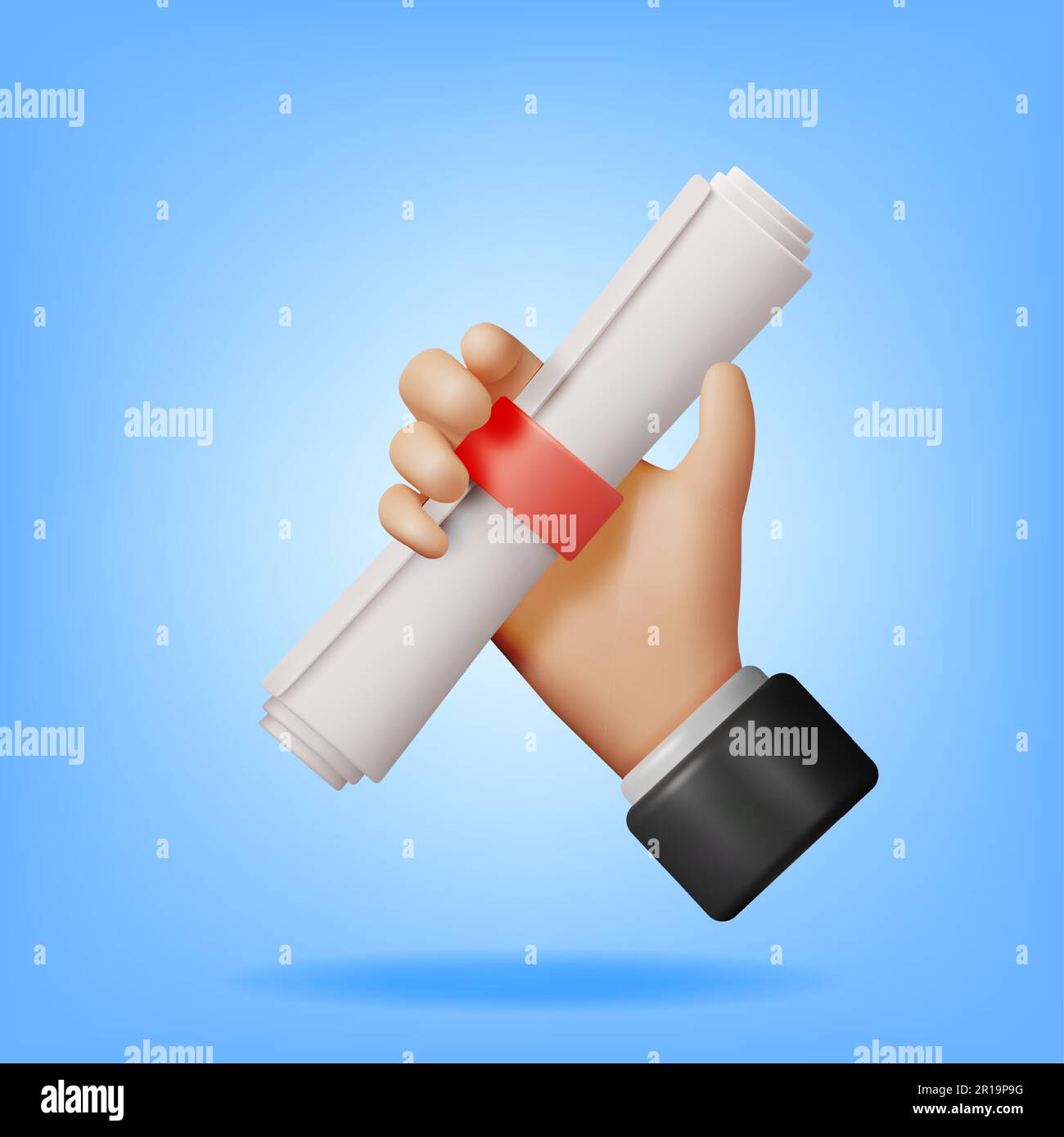 Holding scroll in his hand hi-res stock photography and images - Alamy
