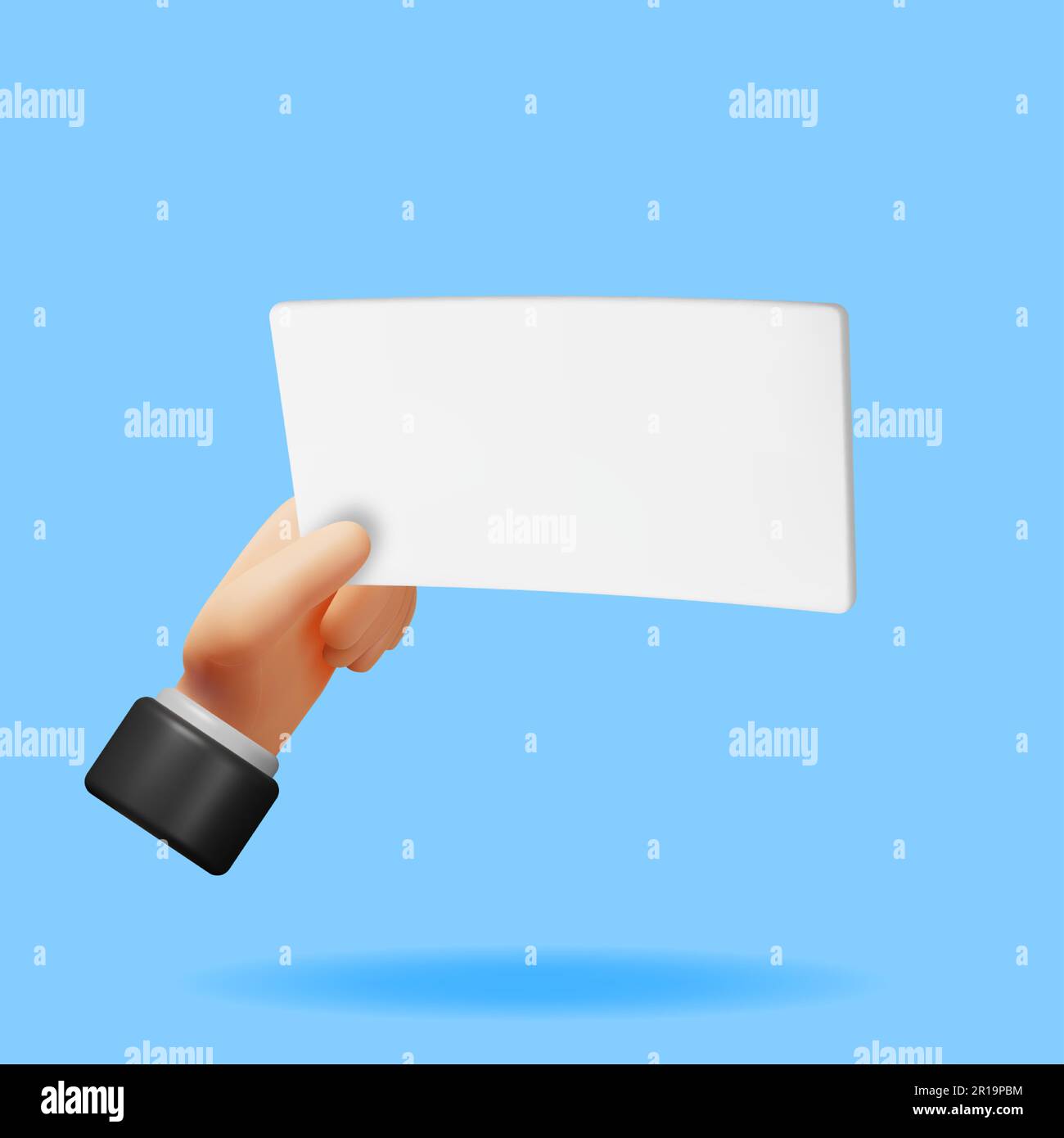 3D Hand Holding Blank Paper Stock Vector Image & Art - Alamy