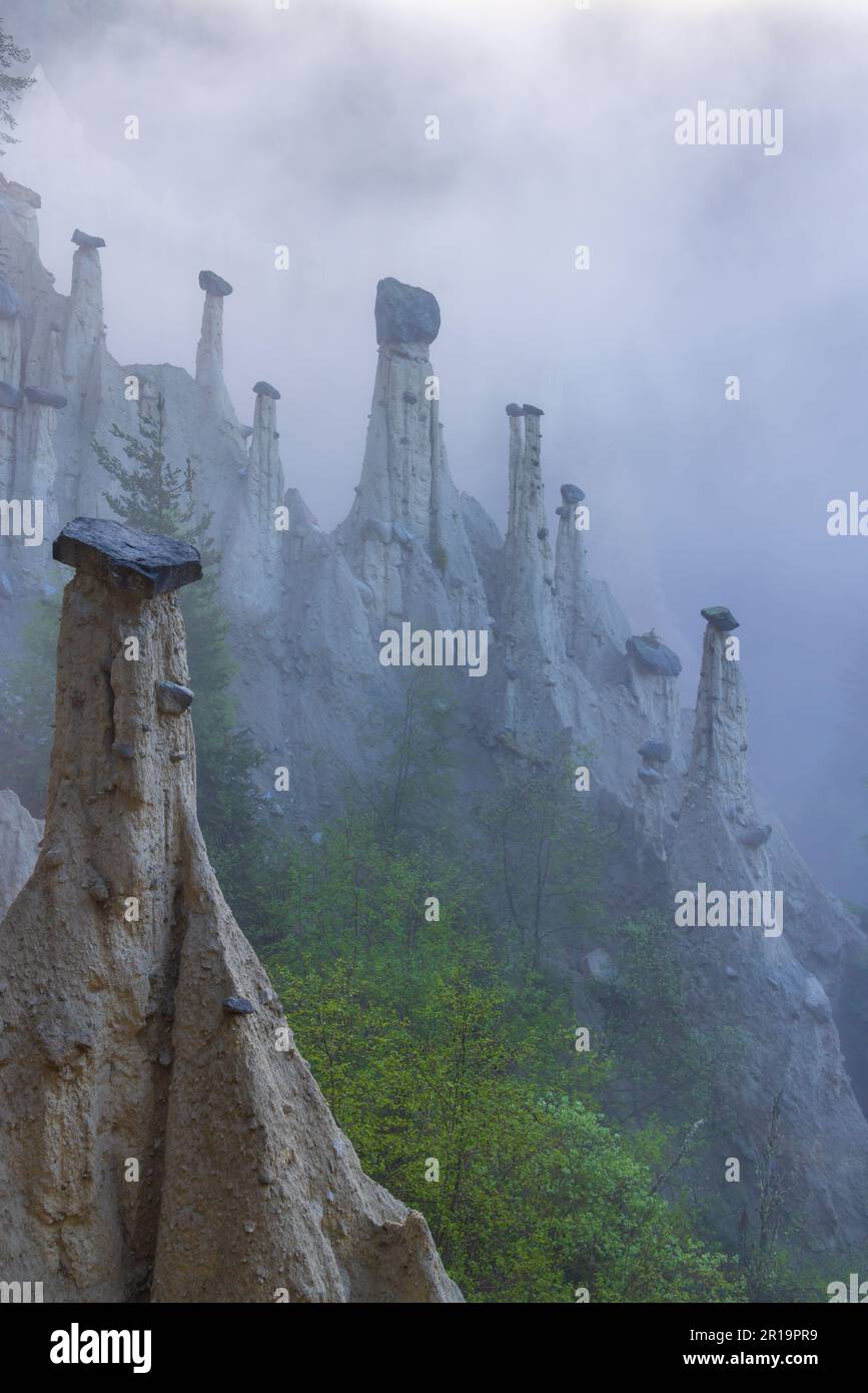 Earth pyramids of Platten (Erdpyramiden - Piramidi di Plata) near ...