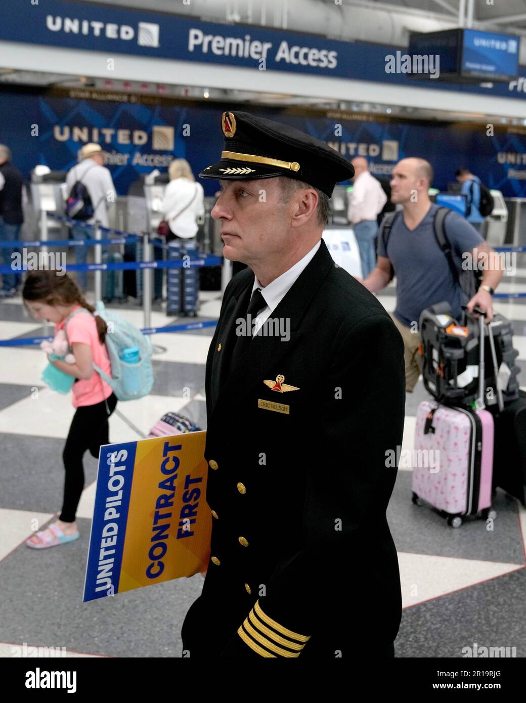 Delta Airlines pilot Eric Nelson, a member of the Air Line Pilots ...