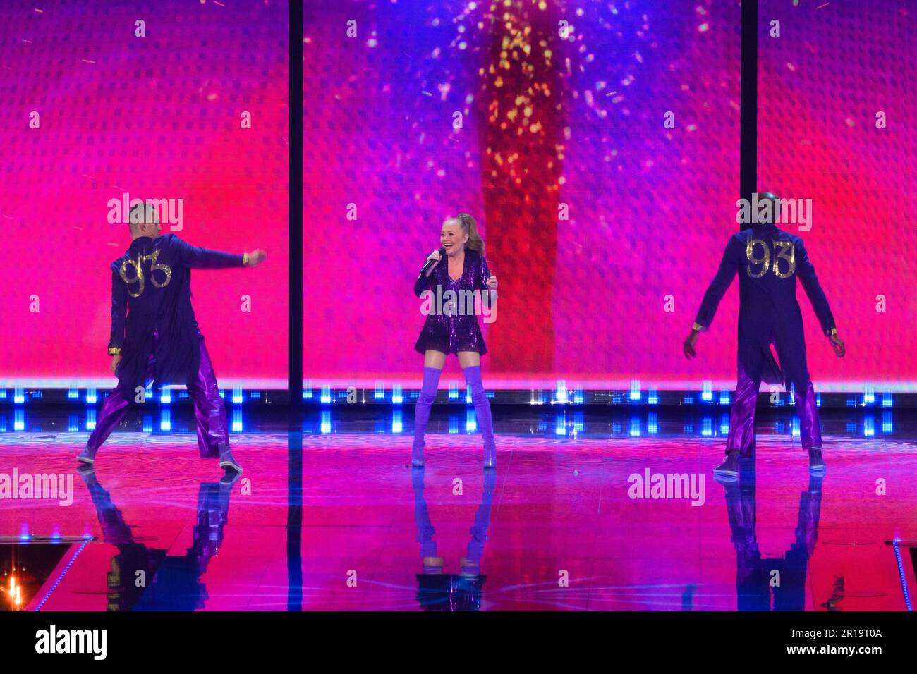 Liverpool, UK. 12th May, 2023. Sonia performing during the dress ...