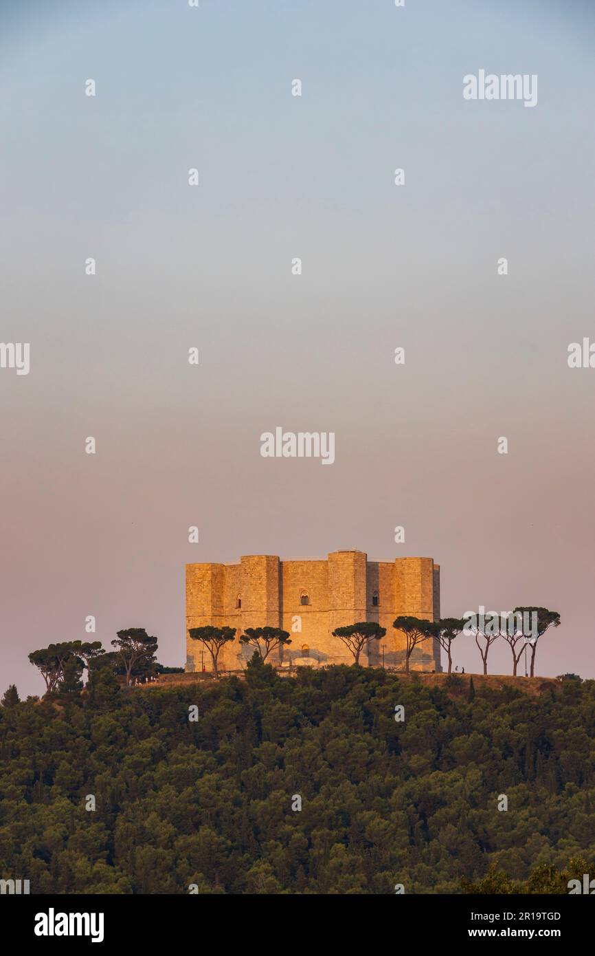 Castel del Monte, castle built in an octagonal shape by the Holy Roman ...