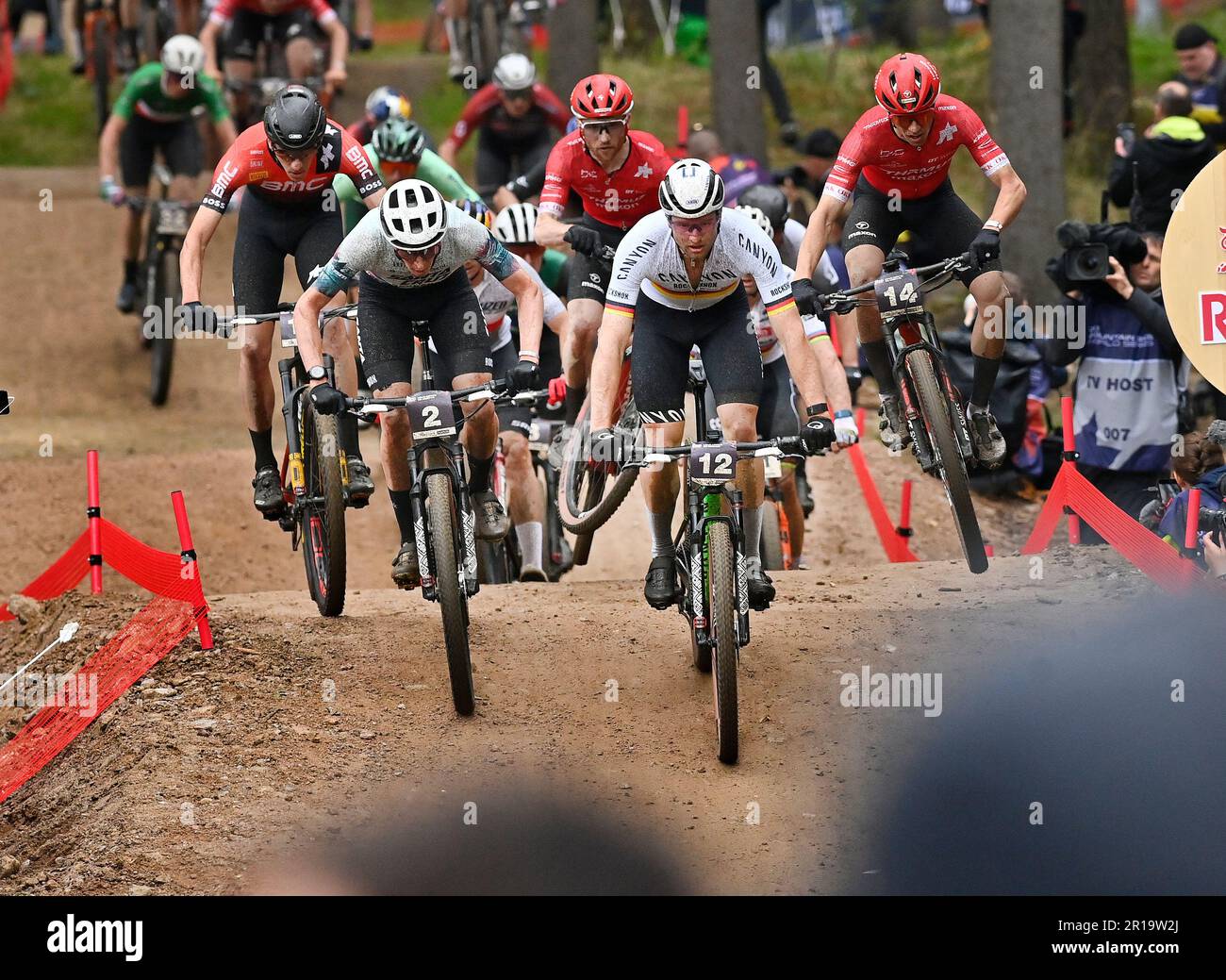 L-R Luca Braidot from Italy, Luca Schwarzbauer from Germany and Vital ...