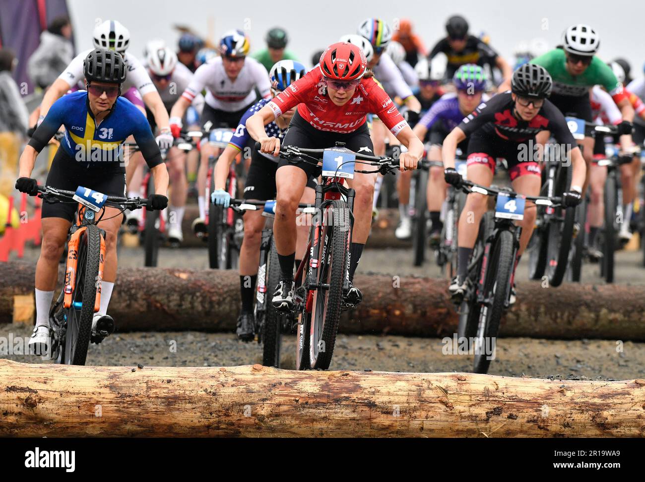 L-R Jenny Rissveds from Sweden, Alessandra Keller from Switzerland and ...