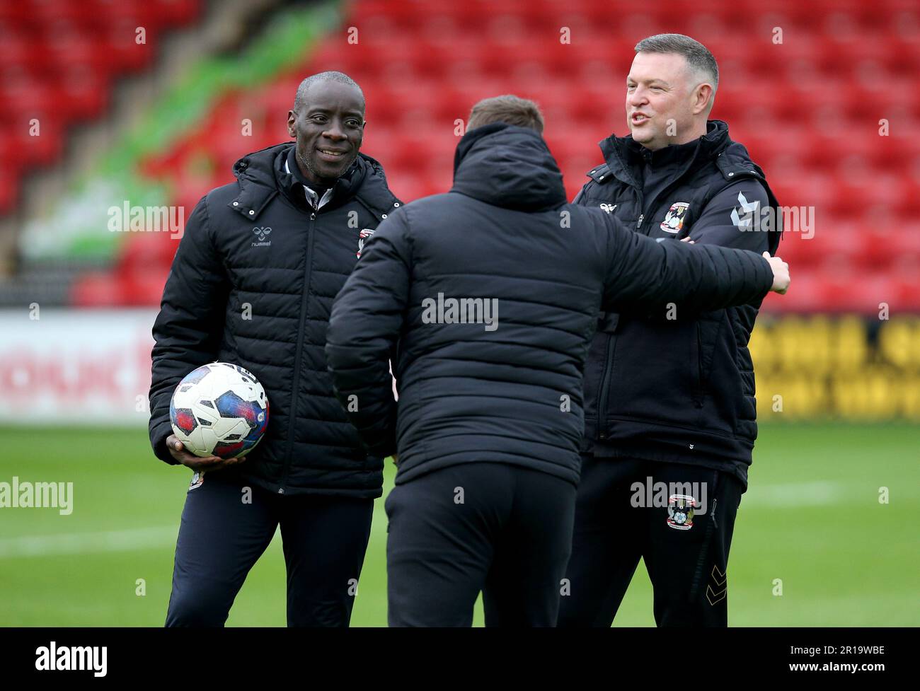 Coventry City’s Chris Allen (left) and John Dempster (right) during the ...