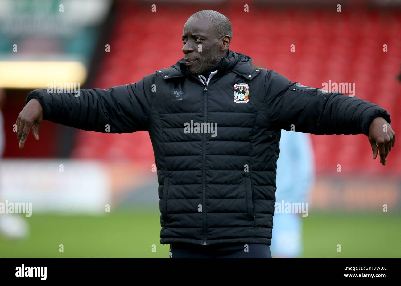 Coventry City coach Chris Allen during the Birmingham Senior Cup Final ...