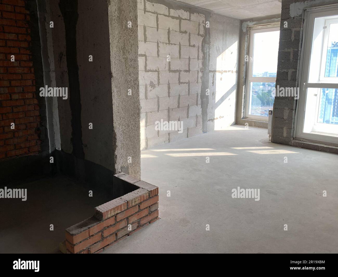 New apartment, new building without finishing and repair, with free ...