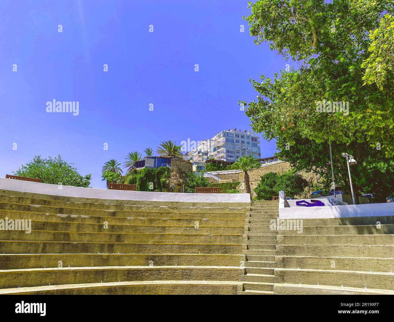 ancient amphitheater. place for performances and fights. on the ...