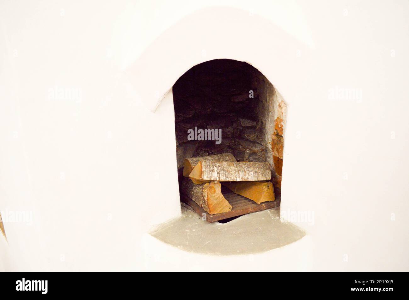 Large old beautiful antique vintage medieval stone fireplace Stock ...