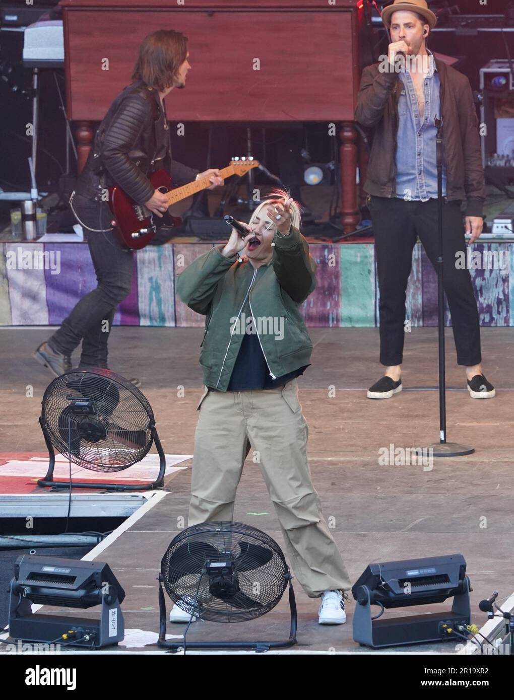 Bad Segeberg, Germany. 12th May, 2023. Singer Sarah Connor sings on ...