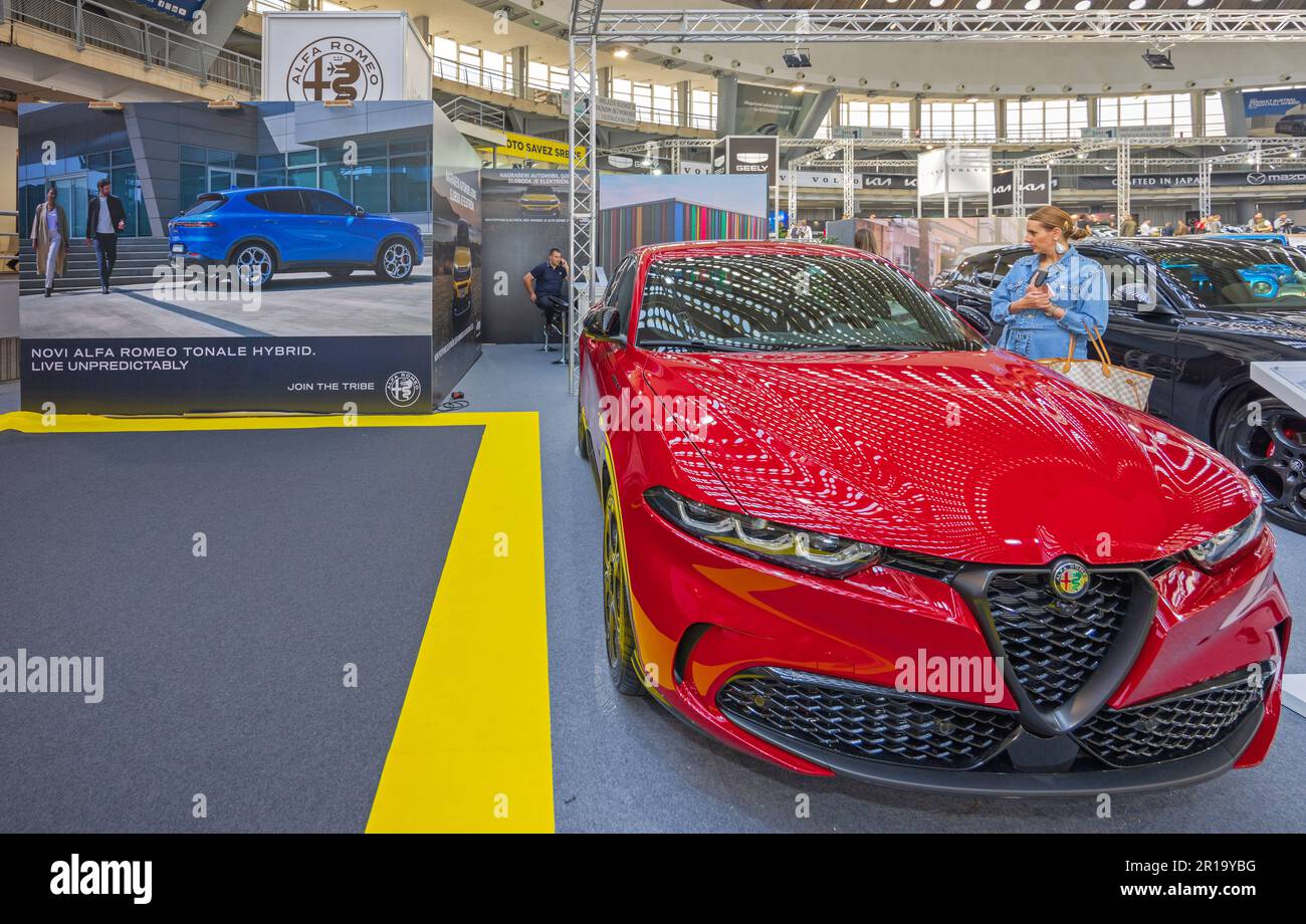 Belgrade, Serbia - March 22, 2023: New Red Alfa Romeo Vehicle From ...