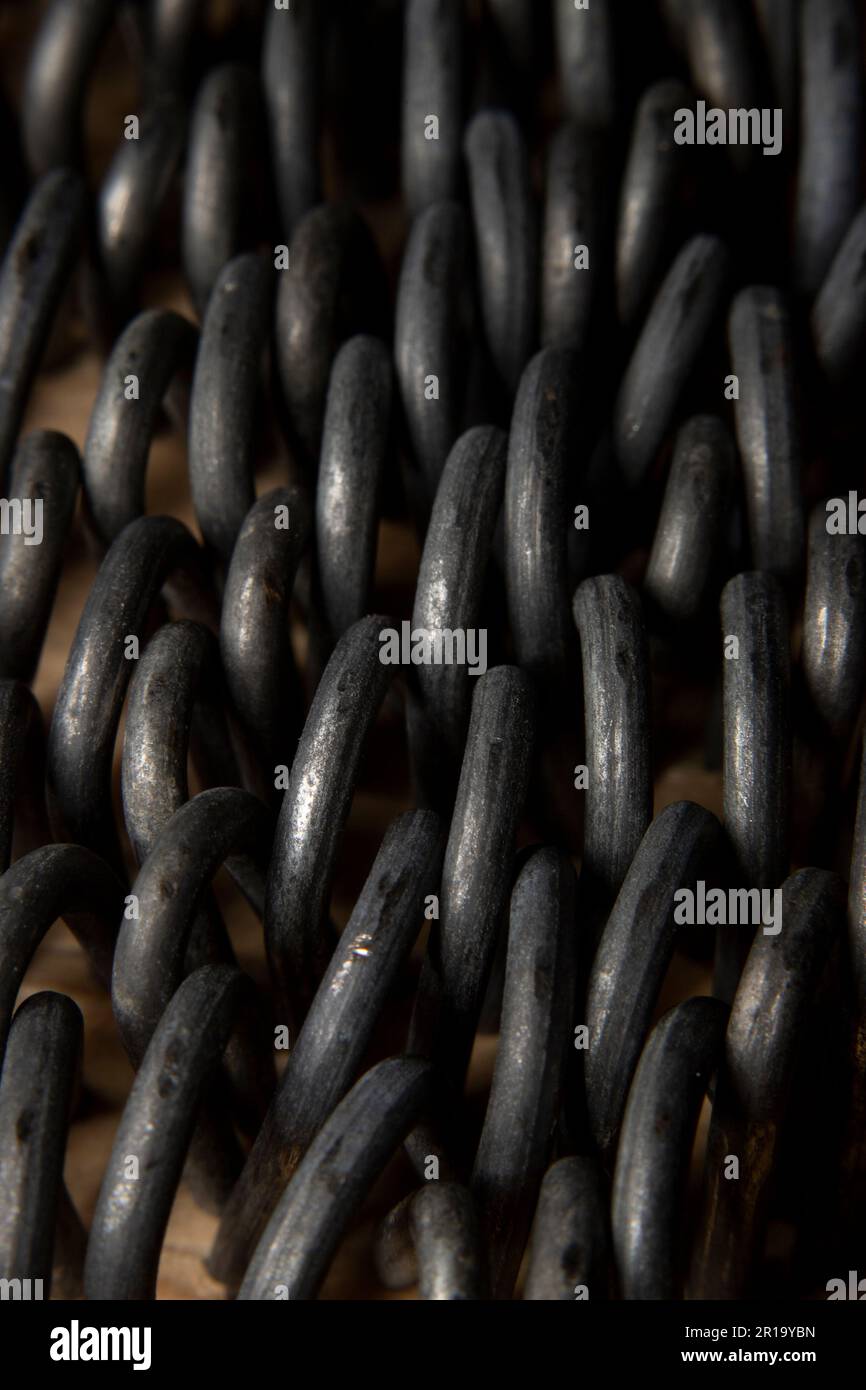 heavy barbed wire staples for construction and carpentry creating black ...