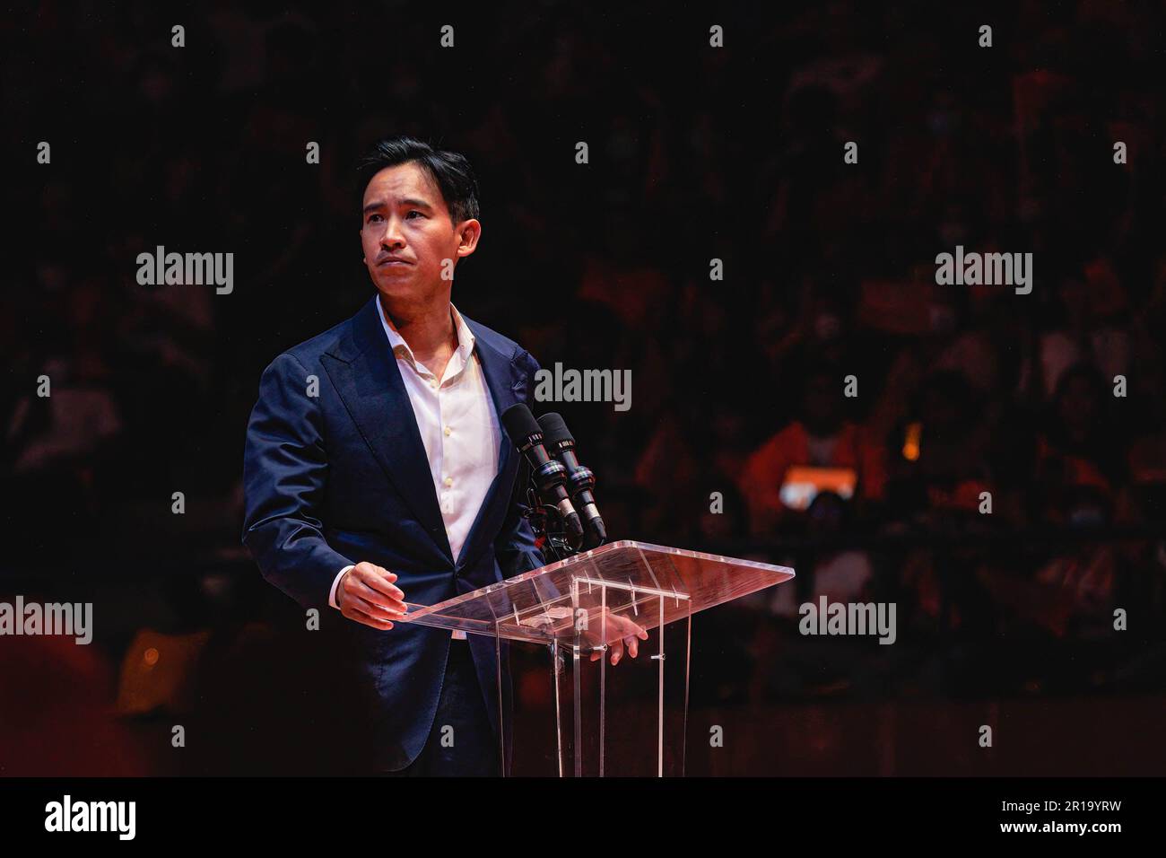 Bangkok, Thailand. 12th May, 2023. Pita Limjaroenrat, PM candidate and leader of Move Forward ...